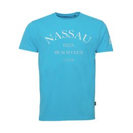 T-Shirt NASSAU BEACH "T-Shirt NB231044", Herren, Gr. L, orange (cyan), Obermaterial: 100% Baumwolle CO., Shirts T-Shirt