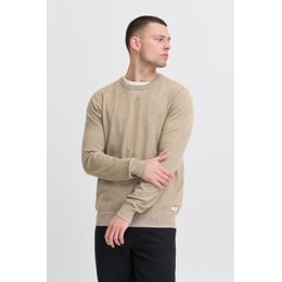 Rundhalspullover Blend "Pullover", Herren, Gr. XXL, gelb (cornstalk), Strick, Obermaterial: 100% Polyester, unifarben, regular fit normal, Rundhals, B&uuml;ndchen, Pullover Rundhalspullover, Kunstfaser