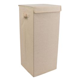 Faltbox Vcm "W&auml;schekorb W&auml;schebox Stoffbox mit Deckel Dreso L", beige (creme), Aufbewahrungsboxen, Faltbox