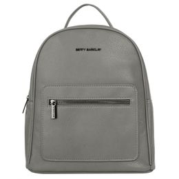 Cityrucksack Betty Barclay, Damen, Gr. B/H/T: 24cm x 28cm x 12cm, onesize, grau, Kunstfaser, Rucks&auml;cke Cityrucksack