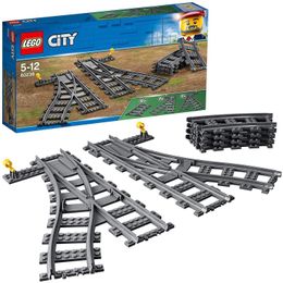 Konstruktionsspielsteine Lego "Switch Tracks (60238), Lego City", grau, Spielbausteine, Kinder, Kunststoff, Konstruktionsspielsteine, Made in Europe, Topseller