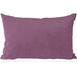 HOCK Dekokissen H.O.C.K. "Versatil", lila (mauve, unifarben), B:60cm H:10cm L:40cm, Baumwolle, Polyester, Dekokissen_Sitzkissen_Kissenh&uuml;llen, Dekokissen, Sofakissen inkl. F&uuml;llung, 50x30cm, einfarbig, pink, Samt, Dekokissen
