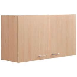 Wiho-K&uuml;chen H&auml;ngeschrank WIHO K&Uuml;CHEN "Kiel", braun (buche dekor), B:100cm H:56,5cm T:35cm, Holzwerkstoff, Schr&auml;nke, H&auml;ngeschrank, 100 cm breit