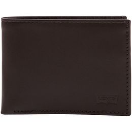 Levi's Geldb&ouml;rse LEVI'S "BATWING BIFOLD ID", Herren, braun, Rindsleder, Kleinlederwaren Geldb&ouml;rse, Geldbeutel Portemonnaie Herrenb&ouml;rse Leder