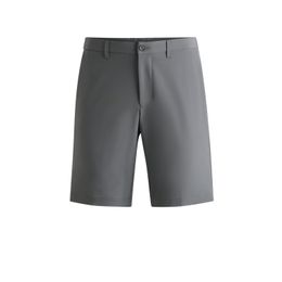 Chinoshorts BOSS Green "S_Commuter", Herren, Gr. 58, N-Gr, beige (schwarz beige251), Web, Obermaterial: 92% Polyester, 8% Elasthan, unifarben, slim fit, Hosen Chinoshorts, mit BOSS Schriftzug