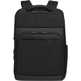 Laptoprucksack Samsonite "MYSIGHT", Gr. B/H/T: 32cm x 46cm x 17,5cm, schwarz, Polyester, Polyurethane, Rucks&auml;cke Laptoprucksack, Freizeitrucksack Schulrucksack USB-Schleuse Tablet-Laptopfach