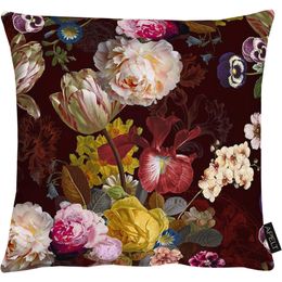 Kissenh&uuml;lle Apelt "5451", lila (aubergine), B:49cm L:49cm, Mischgewebe, Obermaterial: 75% Polyester, 25% Baumwolle, Kissenbez&uuml;ge, Kissenh&uuml;lle