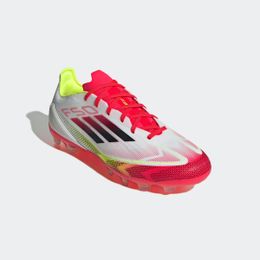 Fu&szlig;ballschuh adidas Performance "F50 PRO MG", Gr. 44, bunt (cloud wei&szlig;, core schwarz, solar gelb), Synthetik, Textil, Schuhe Fu&szlig;ballschuh, f&uuml;r Rasen- und Kunstrasenpl&auml;tze