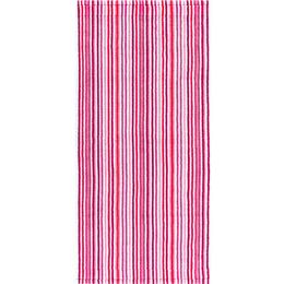 Badetuch Egeria "Combi Stripes", rosa, B:70cm L:140cm, Walkfrottee, Obermaterial: 100% Baumwolle, Handt&uuml;cher, Badetuch, mit feinen Streifen, 100% Baumwolle