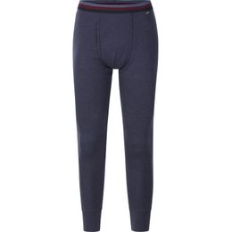 Lange Unterhose Babista "Thermow&auml;sche Unterhose LENDOR", Herren, Gr. M-L, blau, Obermaterial: 75% Baumwolle CO. 25% Polyester COOLMAX PES(Coolmax)., Unterhosen Lange Unterhose