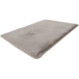 Badematte Kayoom "Rabbit", grau (hellgrau), H:22mm, Polyester, Badematten, Badematte, weiche Kaninchenfell Haptik, Badezimmer, Kinderzimmer, Schlafzimmer
