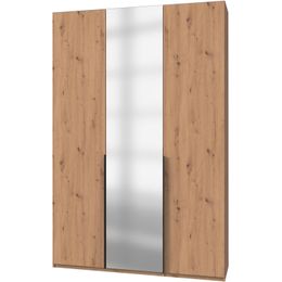 Kleiderschrank wimex "Mugano,in 5 Breiten,2 H&ouml;hen,2 Tiefen, viele Farben, Made in Germany", artisan, eiche nachbildung, griffe schwarz, B:135cm H:208cm T:40cm, Holzwerkstoff, Schr&auml;nke, Kleiderschrank, mit langen Griffen aus Metall, mit oder ohne Spiegel