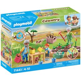 Konstruktions-Spielset Playmobil "Idyllischer Gem&uuml;segarten bei den Gro&szlig;eltern (71443), Country", bunt, Spielbausteine, Kinder, Kunststoff, Konstruktions-Spielset, teilweise aus recyceltem Material; Made in Europe