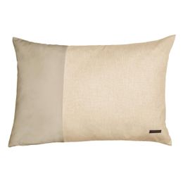 Dekokissen Esprit "Harp", natur, unifarben, B:58cm L:38cm, Obermaterial: 100% Polyester, Dekokissen_Sitzkissen_Kissenh&uuml;llen, Dekokissen, aus Microvelour