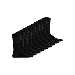 Kurzsocken Bugatti "Socken 9er Pack", Herren, Gr. 43-46, schwarz, Obermaterial: 78% Baumwolle CO. 20% Polyamid PA. 2% Elasthan EL., Socken Kurzsocken