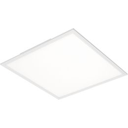Briloner Leuchten LED Deckenleuchte "7192016 Simple", schwarz, Leuchten, Deckenlampe, 59,5x59,5x6cm, Wei&szlig;, 38W, Wohnzimmer, Schlafzimmer, Flur, LED Deckenleuchte