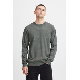 Rundhalspullover Blend "Pullover", Herren, Gr. S, gr&uuml;n (deep forest), Strick, Obermaterial: 100% Polyester, unifarben, regular fit normal, Rundhals, B&uuml;ndchen, Pullover Rundhalspullover, Kunstfaser