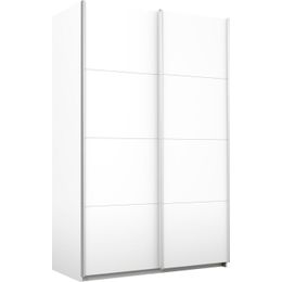 Schwebet&uuml;renschrank Rauch "Quadra Kleiderschrank Schrank Gaderobe", wei&szlig;, B:136cm H:210cm T:62cm, Holzwerkstoff, Schr&auml;nke, Schwebet&uuml;renschrank, mit M&ouml;glichkeit zur individuellen Frontgestaltung, leichtg&auml;ngige T&uuml;ren
