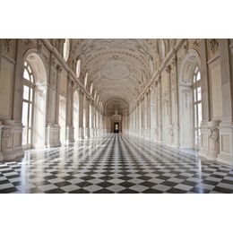 Fototapete papermoon "ARCHITEKTUR-VENARIA ROYAL PALACE BAROCK BOGEN S&Auml;ULEN", bunt, B:2m L:1,49m, Vlies, Tapeten, Fototapete