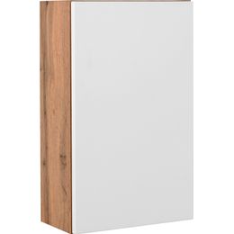 H&auml;ngeschrank Welltime "Lucca", wei&szlig; (eichefarben, wei&szlig;, matt), B:40cm H:64cm T:20cm, Schr&auml;nke, H&auml;ngeschrank