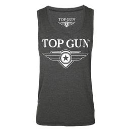 Yogatop Top Gun "Tank Top Truck TG20191003", Herren, Gr. XS, grau (anthrazit), Obermaterial: 93% Baumwolle CO. 7% Elasthan EL., Tops Yogatop