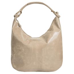 Shopper Bruno Banani, Damen, Gr. B/H/T: 40cm x 33cm x 4cm onesize, beige, Leder, leicht gl&auml;nzend, unifarben, Taschen Shopper, echt Leder, Topseller