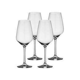 Villeroy & Boch Wei&szlig;weinglas VILLEROY & BOCH "Wei&szlig;weingl&auml;ser Voice Basic 280 ml 4er Set transparent", bunt (transparent), Glas, Trinkgef&auml;&szlig;e, Wei&szlig;weinglas