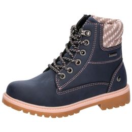 Winterstiefel Lico "Trendstiefel Anouk", Damen, Gr. 37, blau, Synthetik, Schuhe Winterstiefel