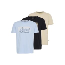 T-Shirt Blend "T-Shirt BHTee", Herren, Gr. M, bunt (cashmereschwarzoyester), Web, Obermaterial: 100% Baumwolle CO., regular fit normal, Rundhals, Shirts T-Shirt