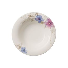 Villeroy & Boch Suppenteller VILLEROY & BOCH "Suppenteller Mariefleur Gris Basic &oslash; 23,1 cm bunt", bunt, L:23,1cm, Speiseteller, Suppenteller