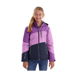 Outdoorjacke Killtec "Lynge GRLS JCKT B", M&auml;dchen, Gr. 164, lila, Obermaterial: 100% Polyester;Futter: 100% Polyester;F&uuml;llung: 100% Polyester, Jacken Outdoorjacke, Wasserdichte Winterjacke mit Kapuze, Fleece, verstellbaren &Auml;rmeln