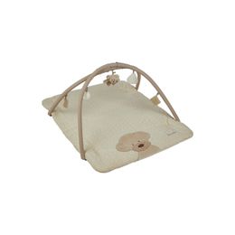 Krabbeldecke Sterntaler "Spielbogen HUND Lucky", Baby, beige (sand), Obermaterial: 60% Baumwolle CO. 40% Polyester PES., Wohndecken Krabbeldecke