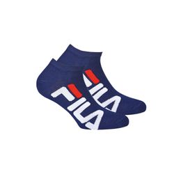 Sneakersocken Fila "Socken 2er Pack", Damen, Gr. 35-38, blau, Obermaterial: 75% Baumwolle CO. 23% Polyester PES. 2% Elasthan EL., Socken Sneakersocken