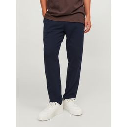 Jack & Jones Sweathose JACK & JONES "JPSTGORDON Jogpants mit Kordelzug und bequemem Schnitt", Herren, Gr. S, N-Gr, blau (navy blazer), angeraute Sweatware, Obermaterial: 100% Baumwolle, bedruckt, unifarben, bequem normal, Hosen Sweathose, unifarben, modisch, bequem, Baumwolle, Topseller