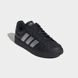 Sneaker adidas Sportswear "STREETTALK", Damen, Gr. 43, core schwarz, silber metallic, core schwarz, Synthetik, Schuhe Sneaker, inspiriert vom Design des adidas Superstar