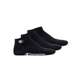 Kurzsocken Champion "Socken 3er Pack", Damen, Gr. 39-42, schwarz, Obermaterial: 71% Baumwolle CO. 23% Polyester PES. 4% Polyamid PA. 2% Elasthan EL., Socken Kurzsocken