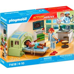 Konstruktions-Spielset Playmobil "MRT mit Patient (71618), Action Heroes", bunt, Spielbausteine, Kinder, Kunststoff, Konstruktions-Spielset, Made in Europe