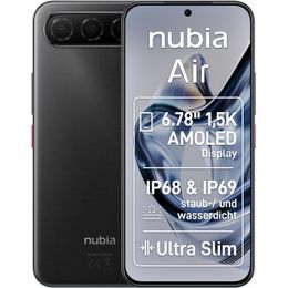 NUBIA Smartphone "Air 256GB", Energieeffizienz: B, schwarz (titanium schwarz), 256 GB, Mobiltelefone, Smartphone