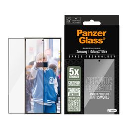 PanzerGlass Displayschutzglas "Ultra-Wide Fit Ceramic Screen Protection", transparent, B:11cm H:1,5cm T:20mm, Displayfolien, Displayschutzfolie, Schutzfolie, Bildschirmschutz, kratz- & sto&szlig;fest, Displayschutzglas