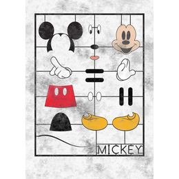 Vliestapete Komar "Digitaldruck Vlies - Mickey Kit - Gr&ouml;&szlig;e 200 x 280 cm", bunt, B:200m L:280m, Vlies, Tapeten, Vliestapete, Kinderzimmer