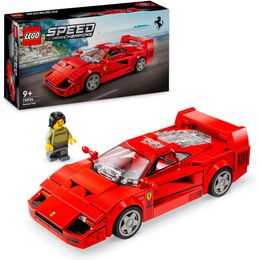 Konstruktionsspielsteine Lego "Ferrari F40 Supersportwagen (76934), Lego Speed Champions", bunt, Spielbausteine, Kinder, Kunststoff, Konstruktionsspielsteine, Made in Europe