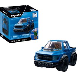 Konstruktions-Spielset Playmobil "Playmobil X Ford F-150 Raptor (71858), Cars", blau, Spielbausteine, Kinder, Kunststoff, Konstruktions-Spielset, Made in Europe