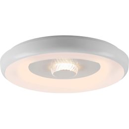 JUST LIGHT Deckenleuchte "Ls-VERTIGO", wei&szlig;, 1, &Oslash; 39cm H: 6cm, 1 Stk., Leuchten, LED, RGB+tunable white, Fernbedienung, Infrarot inkl., Smarthome f&auml;hig, Deckenleuchte
