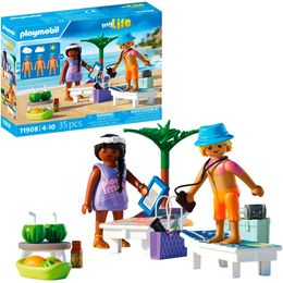 Konstruktions-Spielset Playmobil "P&auml;rchenausflug an den Strand (71908), My Life", bunt, Spielbausteine, Kinder, Kunststoff, Konstruktions-Spielset, Made in Europe
