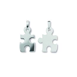 Kettenanh&auml;nger ONE ELEMENT "Puzzle Anh&auml;nger aus 925 Silber", silber, Schmuckanh&auml;nger, Damen, Silber 925 (Sterlingsilber), Kettenanh&auml;nger
