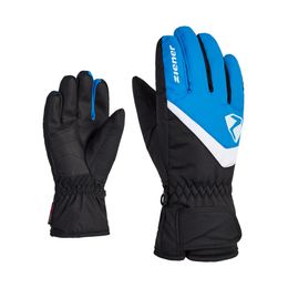 Skihandschuhe Ziener "LORIKO-Z AS glove junior", Kinder, Gr. 4, persian blau, Obermaterial: 100% Polyester; Innenseite: 100% Polyester; Futter: 100% Polyester; Wattierung: 100% Polyester, Handschuhe Skihandschuhe