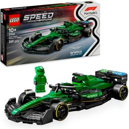 Konstruktionsspielsteine Lego "Aston Martin Aramco F1 AMR24 Rennauto (77245), Lego Speed Champions", bunt, Spielbausteine, Kinder, Kunststoff, Konstruktionsspielsteine, Made in Europe