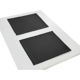 Platzset WIRTH "Neufahrn" Gr. 1, schwarz, B:40cm L:35cm, Obermaterial: 60% Polyester, 40% Polyacryl, Platzsets, Platzset