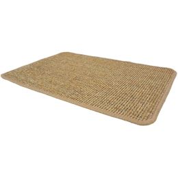 Sisalteppich "SISALLUX", braun (nussbaum), B:100cm H:6mm L:100cm, Sisal, PRIMAFLOR-IDEEN IN TEXTIL, Teppiche, Sisalteppich, Obermaterial: 100% Sisal, ideal im Wohnzimmer & Schlafzimmer