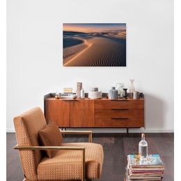 Leinwandbild Komar "Sand Storm - Gr&ouml;&szlig;e 90 x 60 cm", bunt (farbe bild(er): braun, gelb), B:90cm H:60cm T:2cm, Holz, Papier, Bilder, Leinwandbild, Keilrahmenbild mi Echtholzrahmen